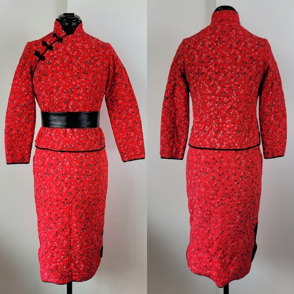 Skirts | Vtg Chinese Matching Skirt And Top Set | Poshmark